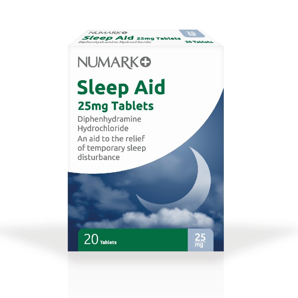 Numark Night Time Sleep Aid 25mg - 20 Tablets | Buy Online UK | Fast ...